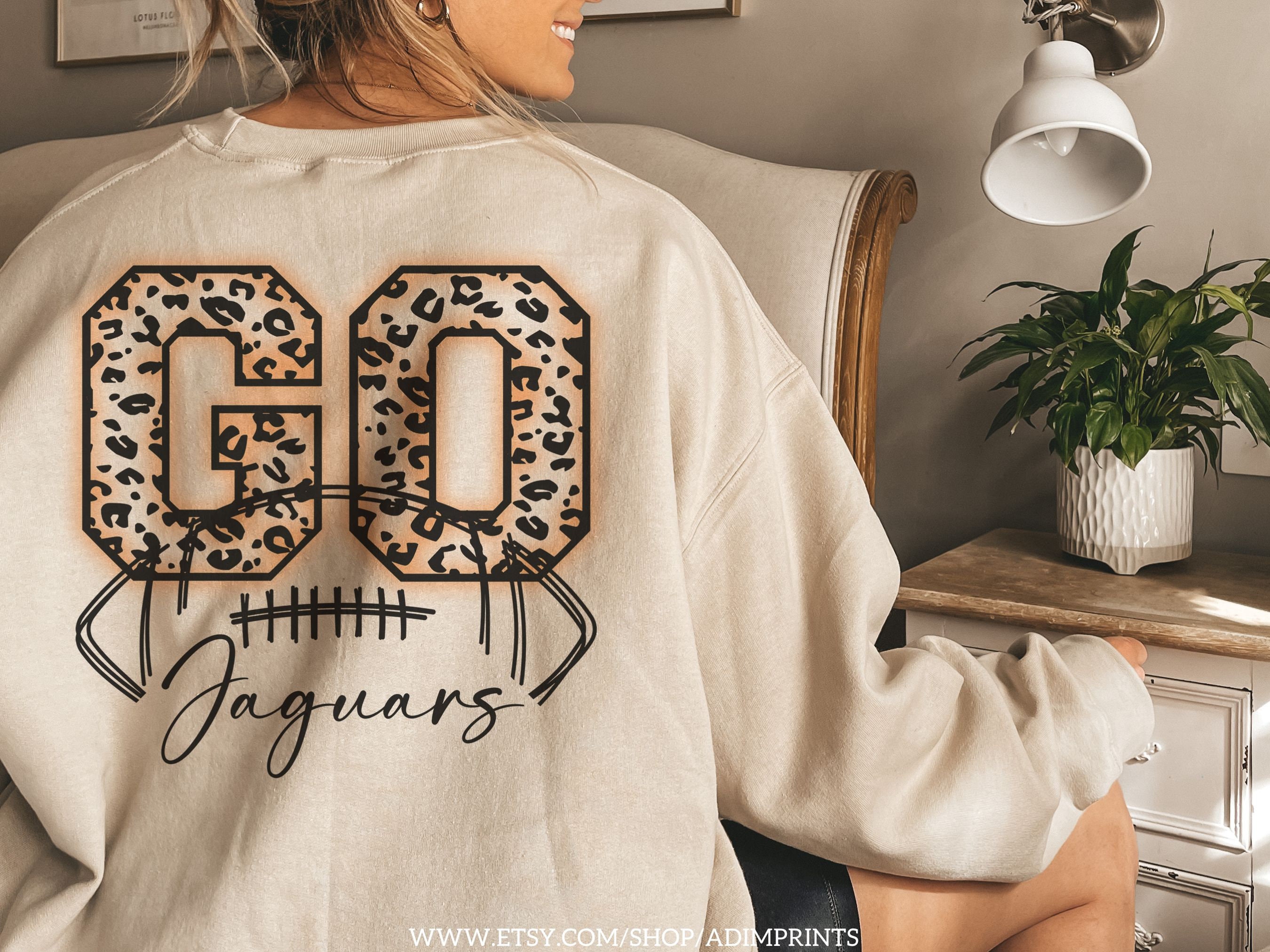 Go Jaguars PNG | Football SVG | Jaguars Football Shirt | Leopard Print ...