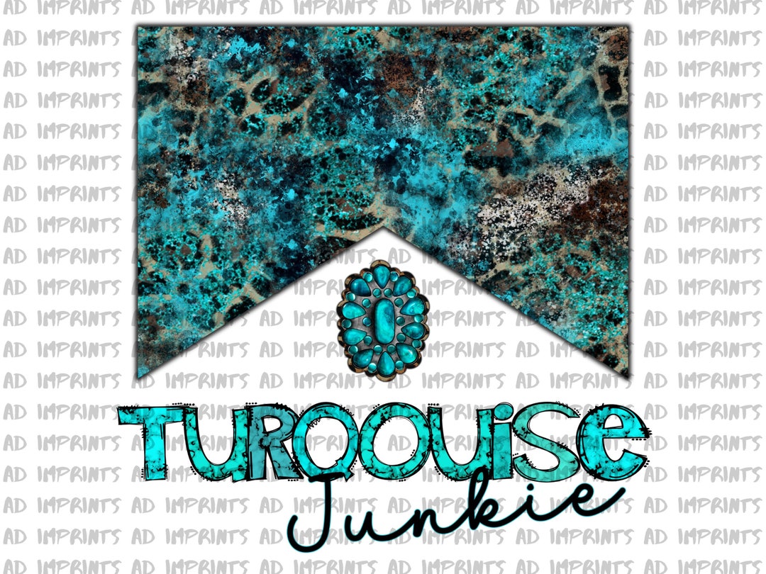 Turquoise Junkie PNG | Western Png | Leopard Print | Cheetah Print ...