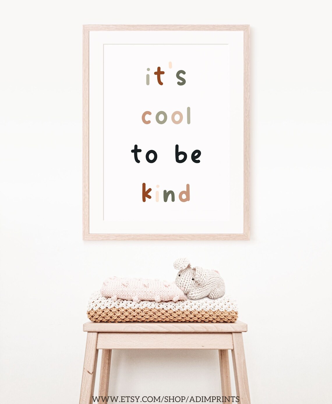 It's Cool to Be Kind Print Kids Printable Art Nursery - Etsy