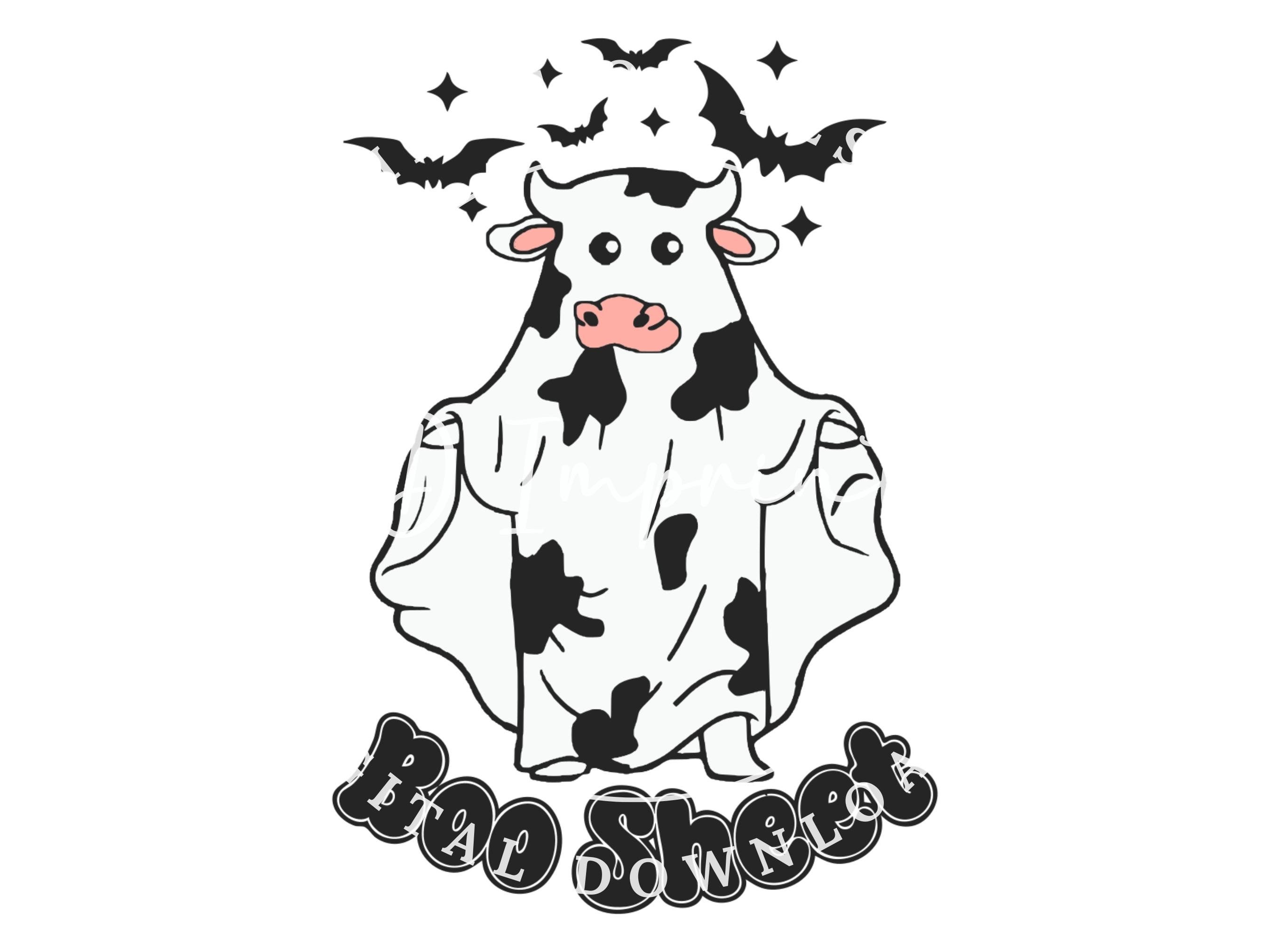 Boo Sheet Svg, Ghost Cow Svg, Funny Cow Svg, Bull Png, Western ...