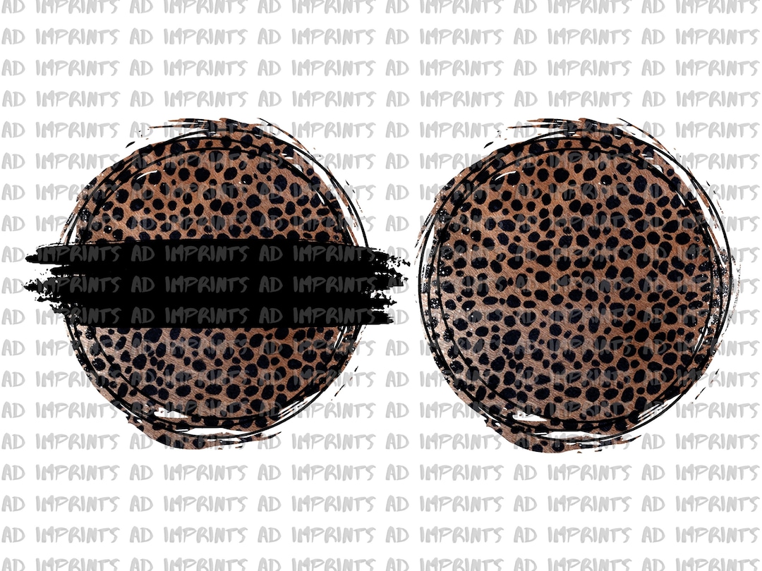 Leopard Print Background PNG | Logo Background | Cheetah Print | Circle ...