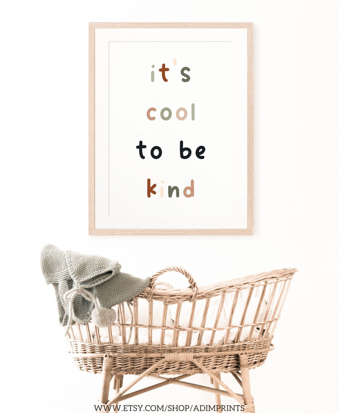 It's Cool to Be Kind Print Kids Printable Art Nursery - Etsy