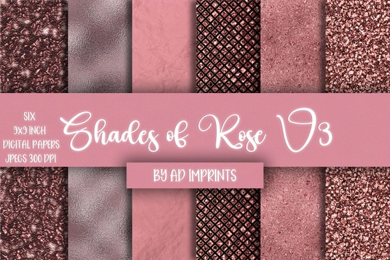 Rose Gold Digital Paper Pack V3 Rose Gold Glam Texture - Etsy