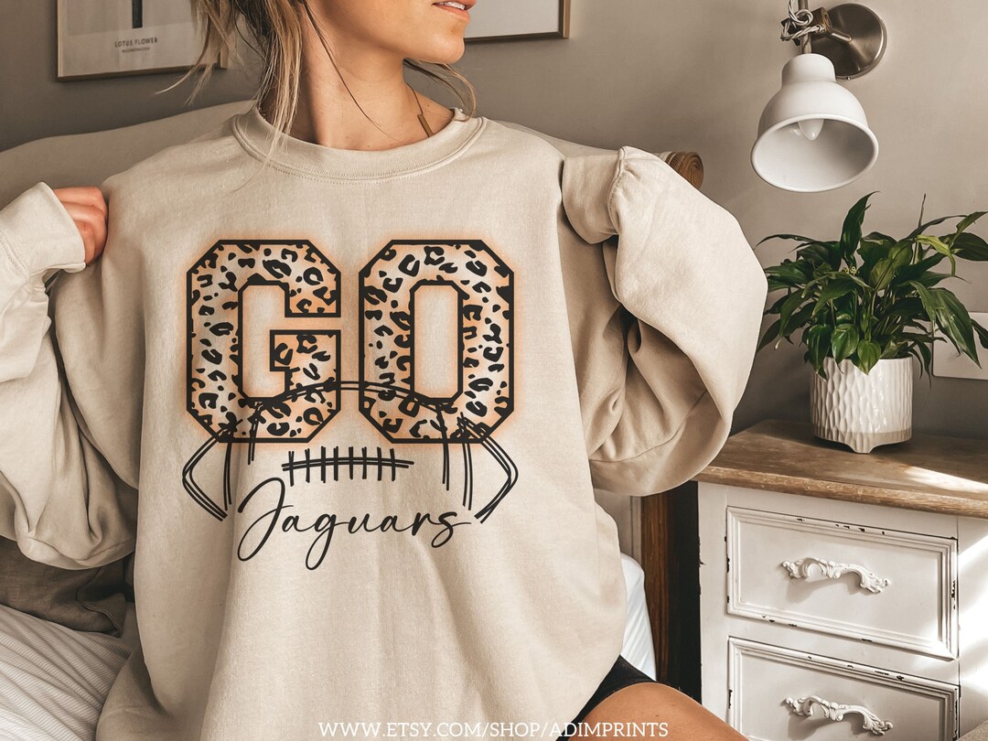 Go Jaguars PNG | Football SVG | Jaguars Football Shirt | Leopard Print ...