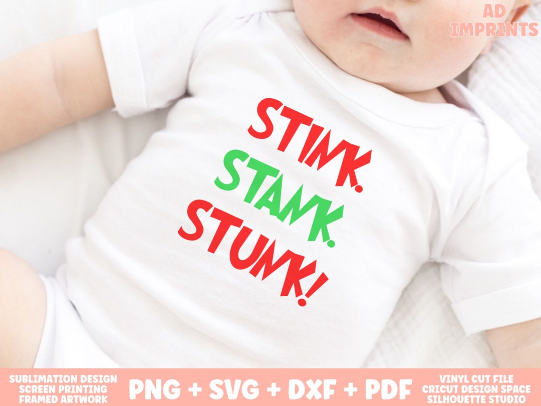 Stink Stank Stunk SVG Cute Christmas Sublimation Design Kids Christmas ...