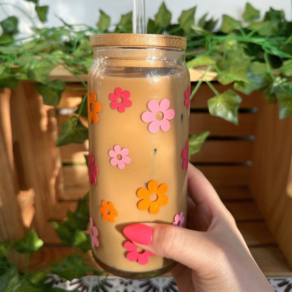 Pink Glass Cups Etsy