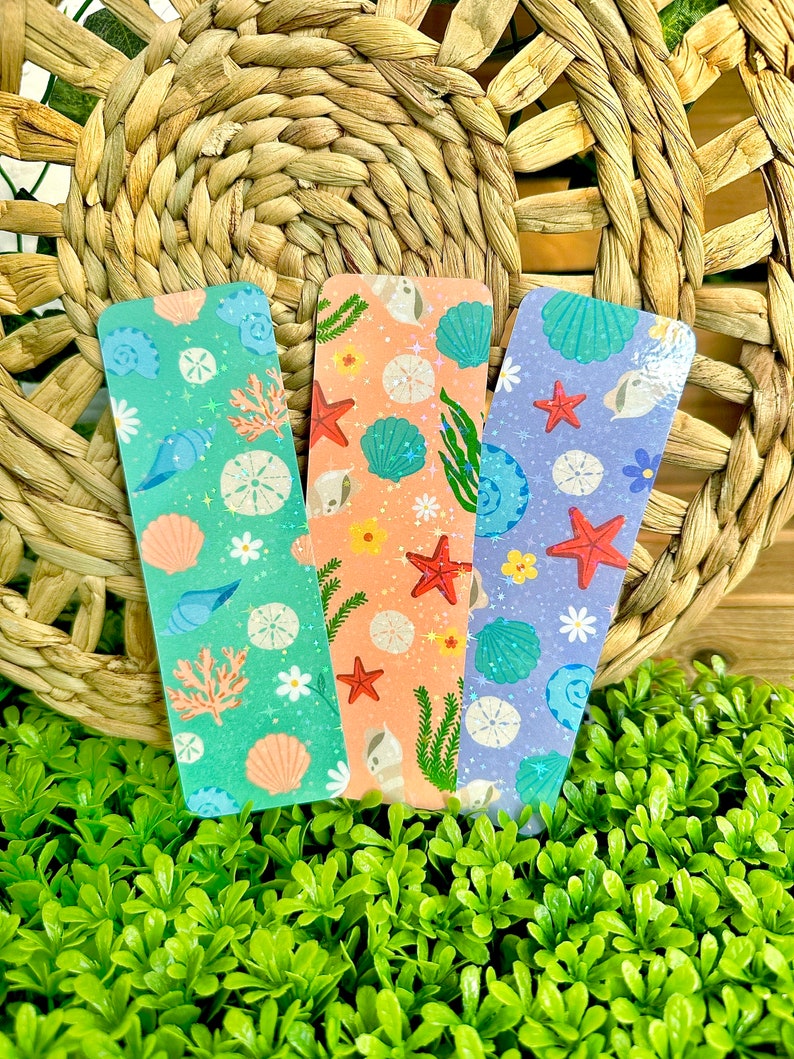 Holographic TSITP Inspired Bookmark Set | Summer Bookmarks | Beach ...