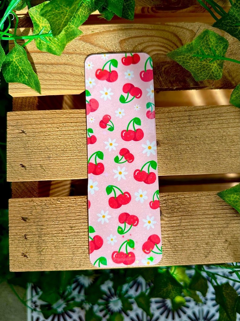 Holographic Fruit Bookmark Set | Peach Bookmark | Strawberry Bookmark ...