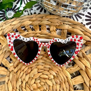 Roll Tide College University Football Bedazzled Heart - Etsy