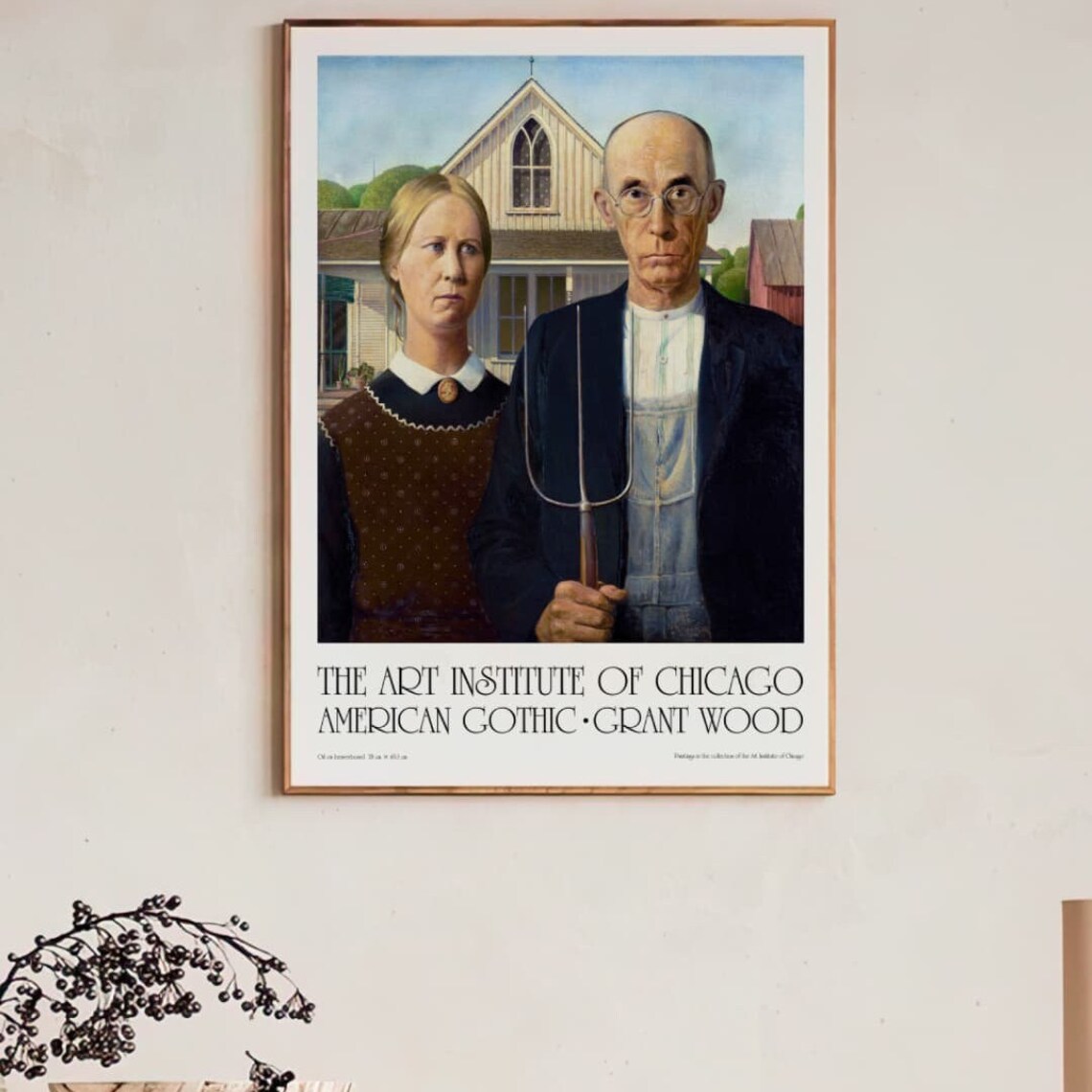 American Gothic Poster by Grant Wood,famous Painting,birthday Gift ...
