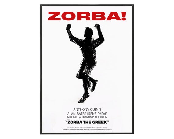 Zorba the Greek Art Print Fine Art Print Home Decoration | Etsy