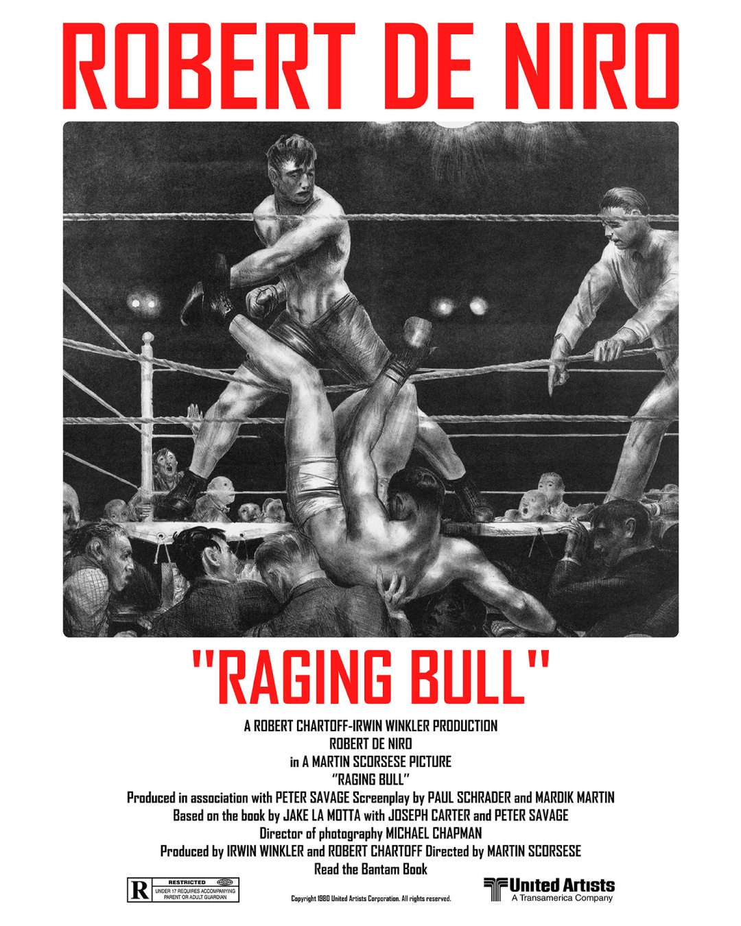 Raging Bull Movie Poster Fine Art Print - Etsy