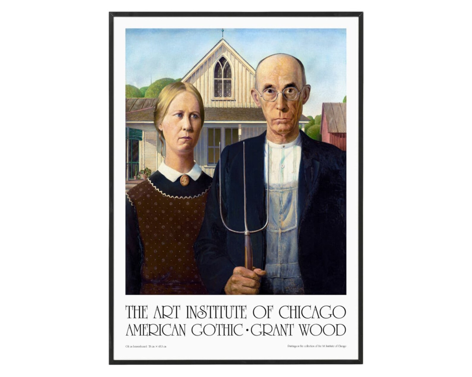 American Gothic Poster by Grant Wood,famous Painting,birthday Gift ...