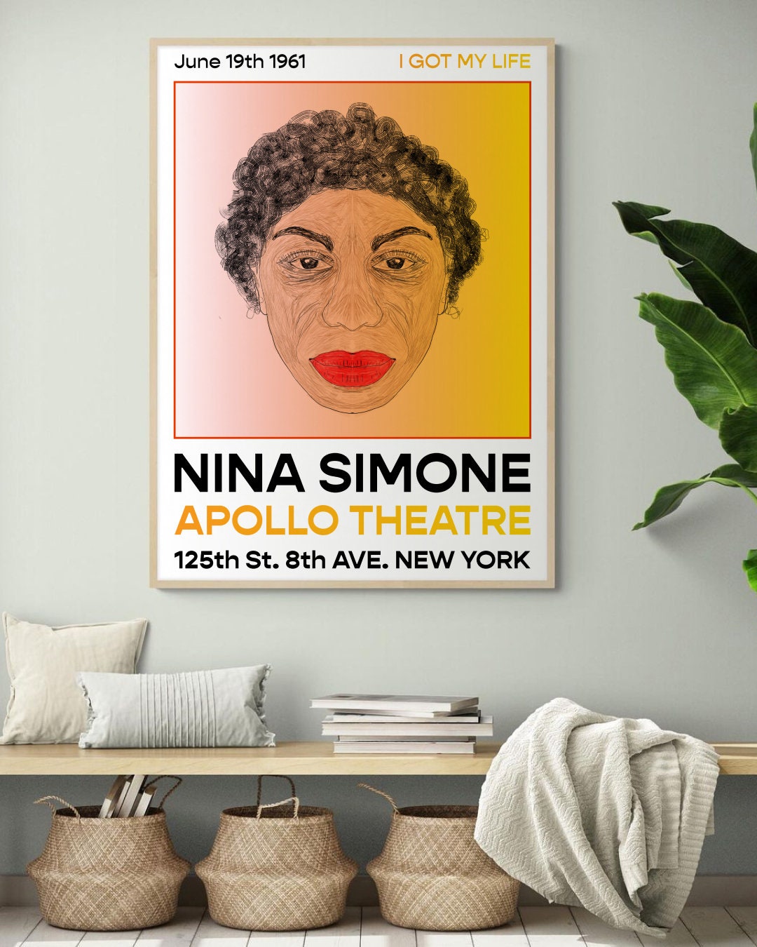 Nina Simone Apollo Theatre Poster Fine Art Print - Etsy