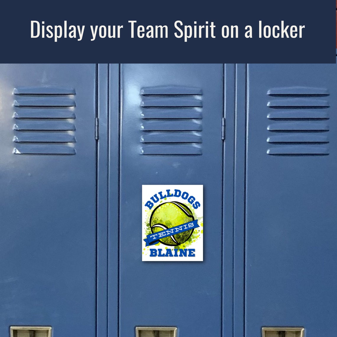 Tennis Locker Sign Name Tag Pep Rally Poster Locker Room - Etsy