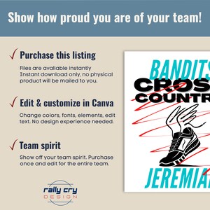 Cross Country Hotel Door Sign, XC Locker Decoration Tag, CC Team Spirit ...