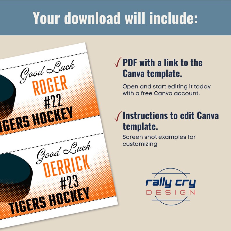 Good Luck Hockey Hotel Door Sign Locker Room Decoration Name - Etsy