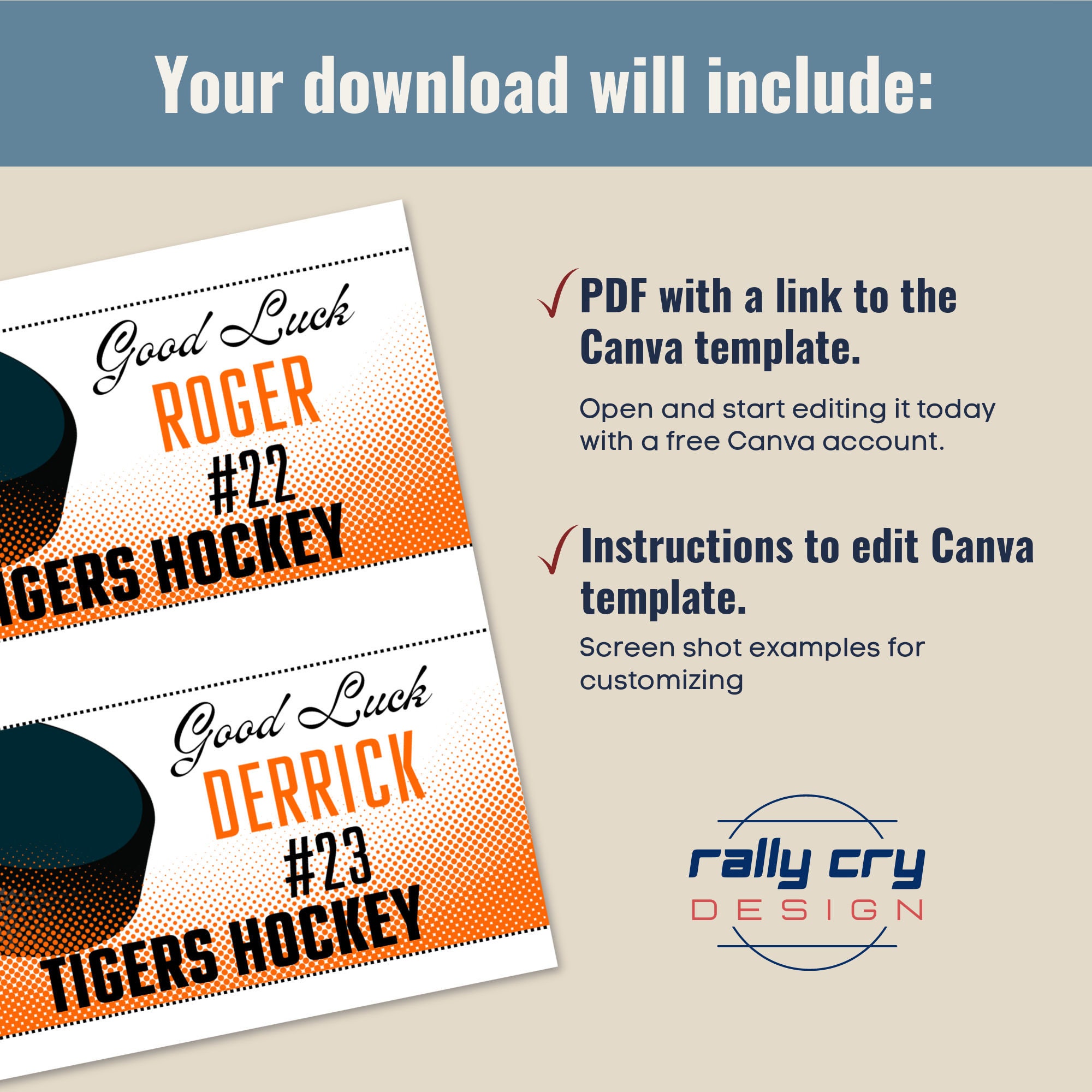 Good Luck Hockey Hotel Door Sign Locker Room Decoration Name - Etsy