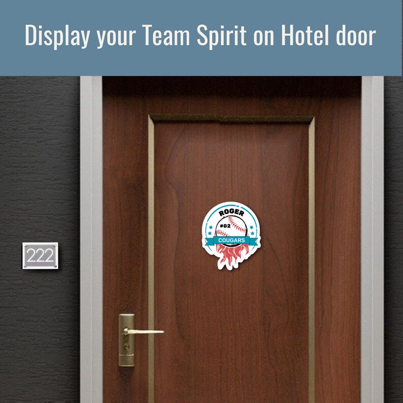 Baseball Hotel Door Sign Locker Room Poster Take State - Etsy