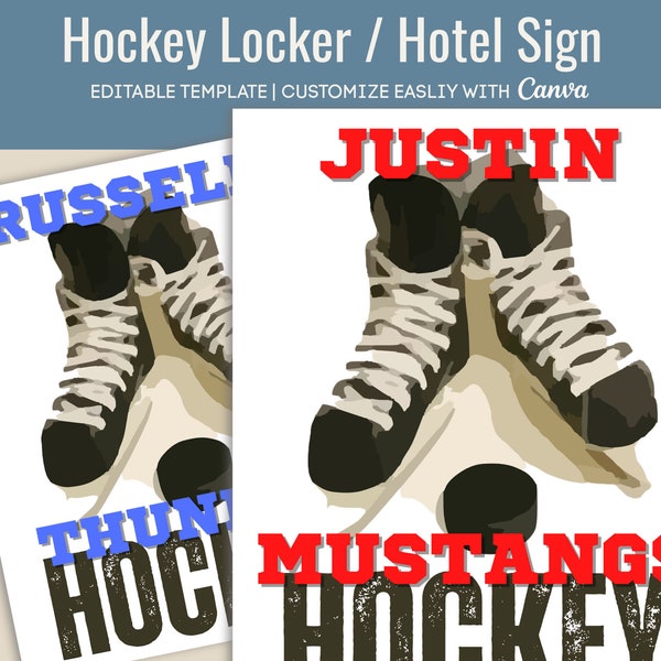 Hockey Flag for Locker Room - Etsy