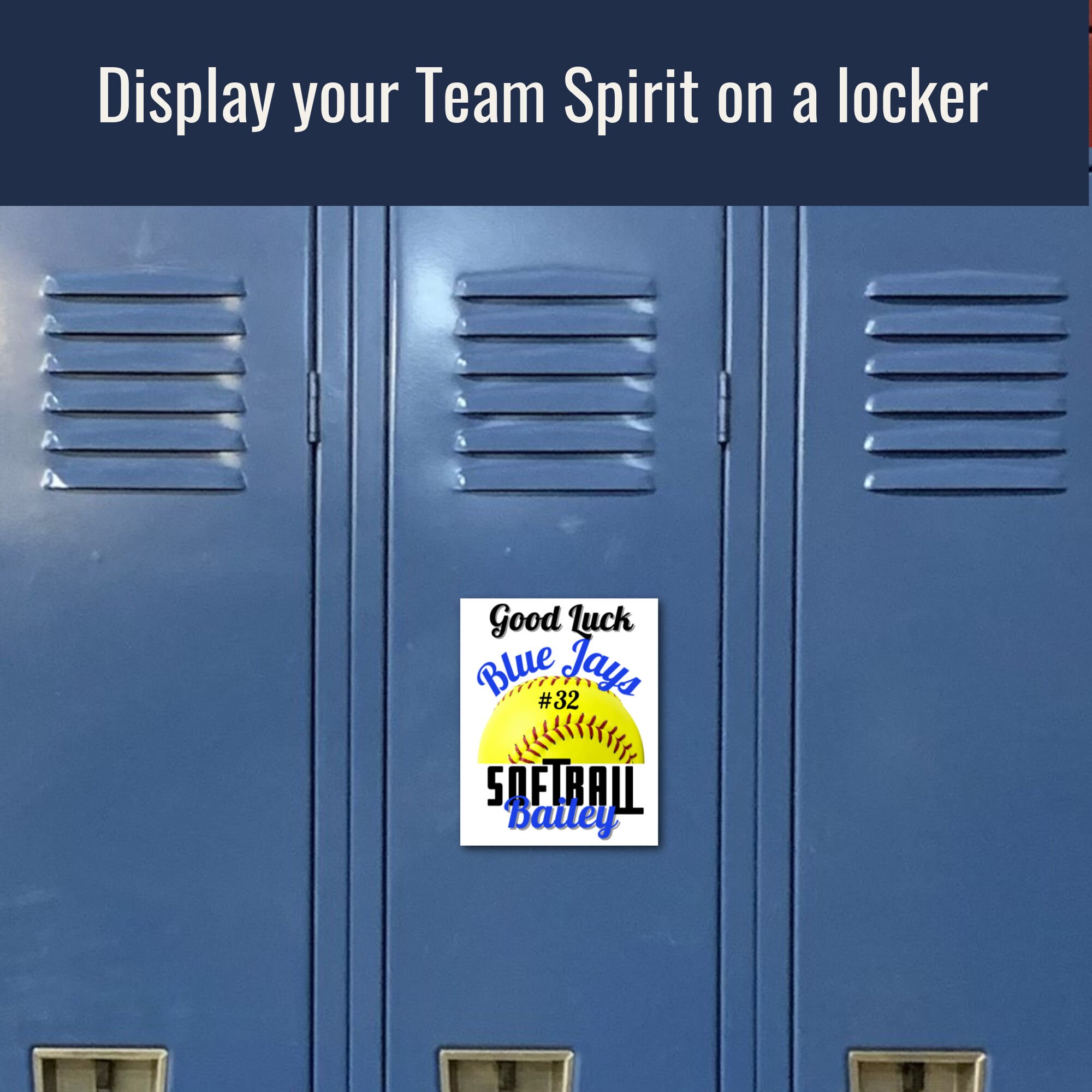 Good Luck Girls Softball Hotel Door Sign Locker Decoration - Etsy