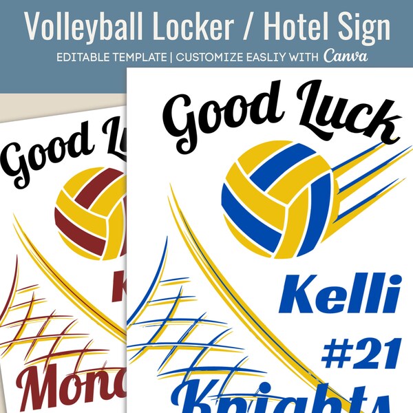 Volleyball Locker Room Signs - Etsy