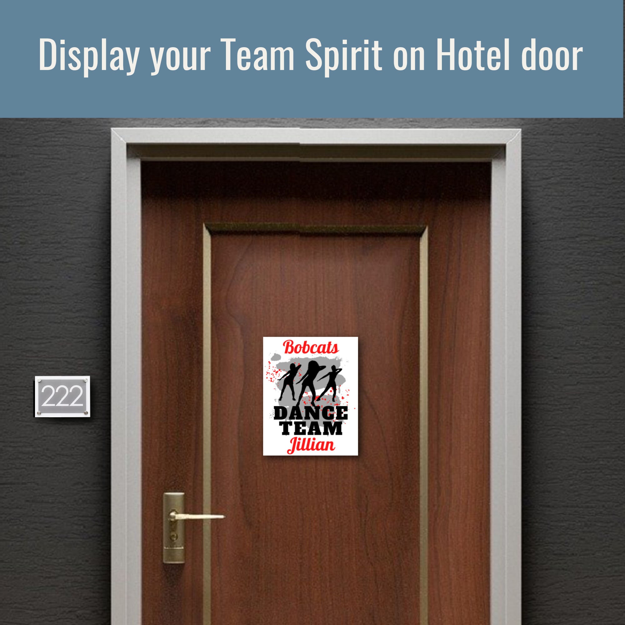 Dance Team Hotel Door Sign Tag Locker Decoration Dance Squad - Etsy