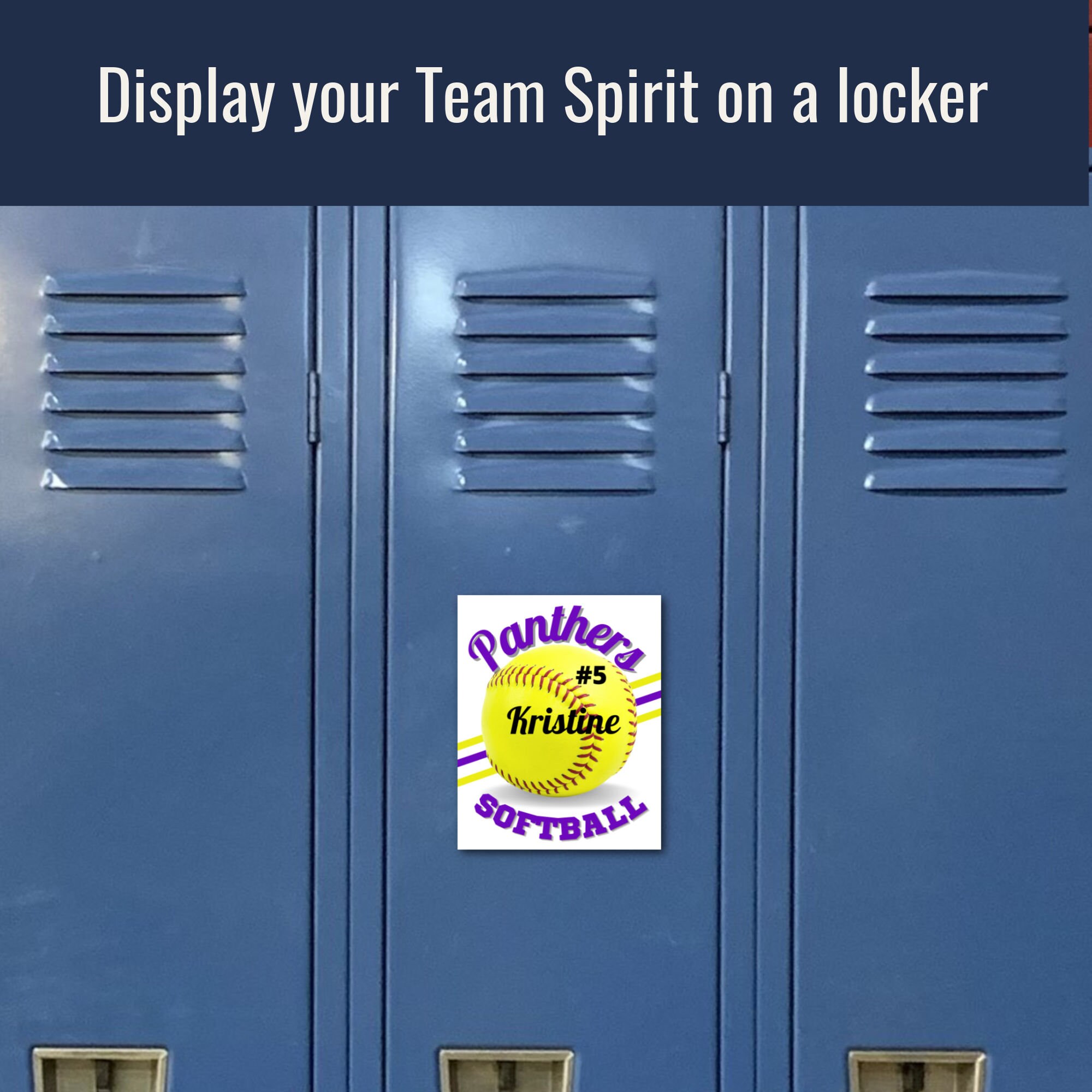 Girls Softball Locker Decoration Hotel Door Sign Pep Rally - Etsy