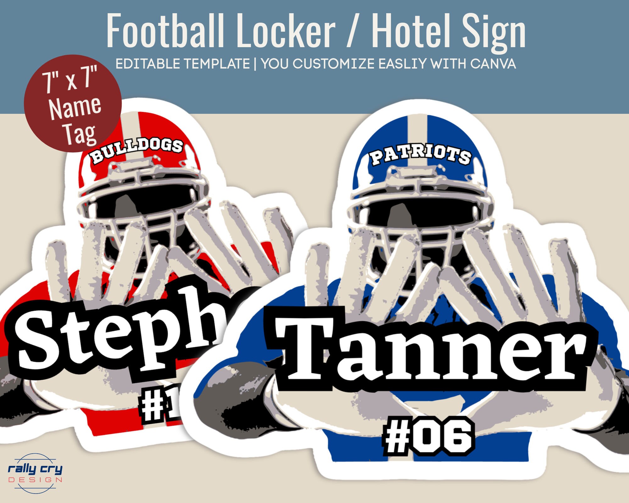 Locker Room Name Tags