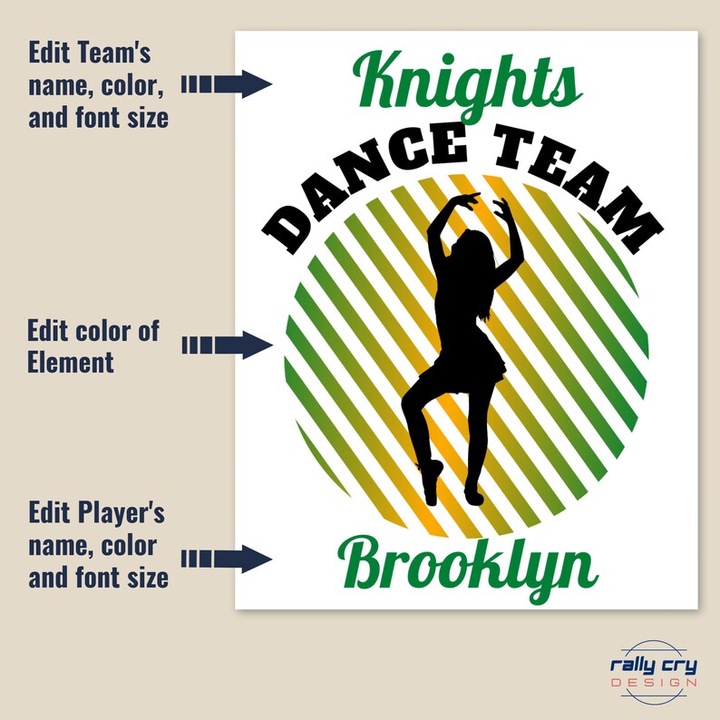 Dance Team Hotel Door Sign Tag Locker Decoration Dance Squad - Etsy