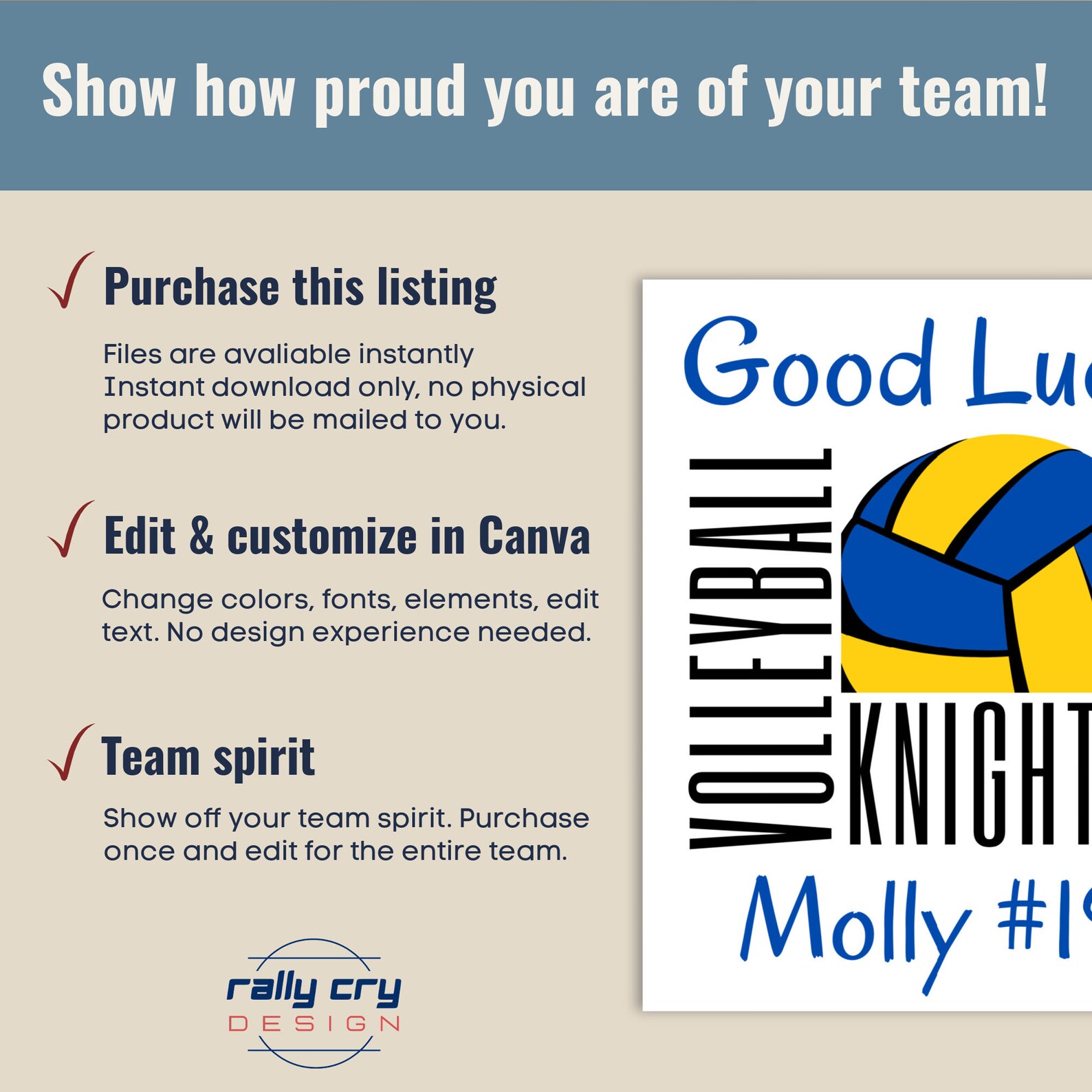 Good Luck Volleyball Locker Sign, Hotel Door Sign, Locker Room ...