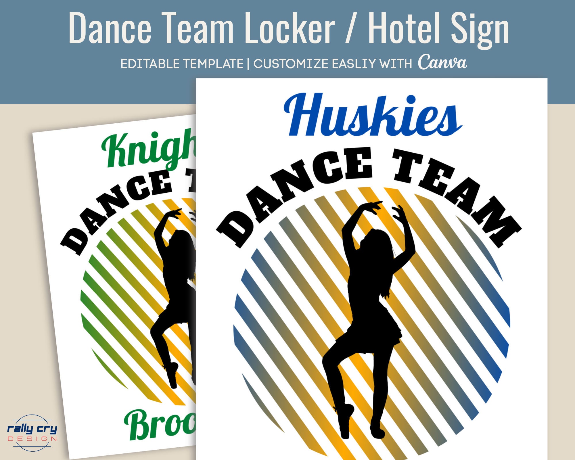 Dance Team Hotel Door Sign Tag Locker Decoration Dance Squad - Etsy