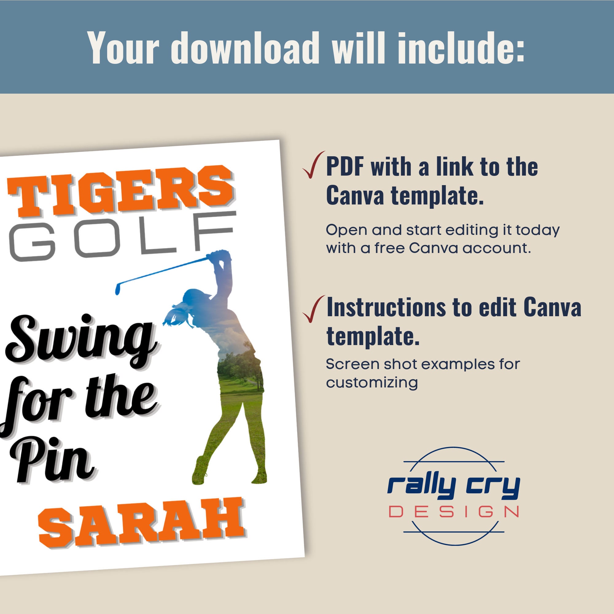 Girls Golf Locker Decoration Locker Sign Tag Team Hotel - Etsy