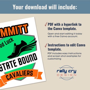 Track & Field Good Luck State Bound Locker Sign Tag, Travel Team Hotel ...