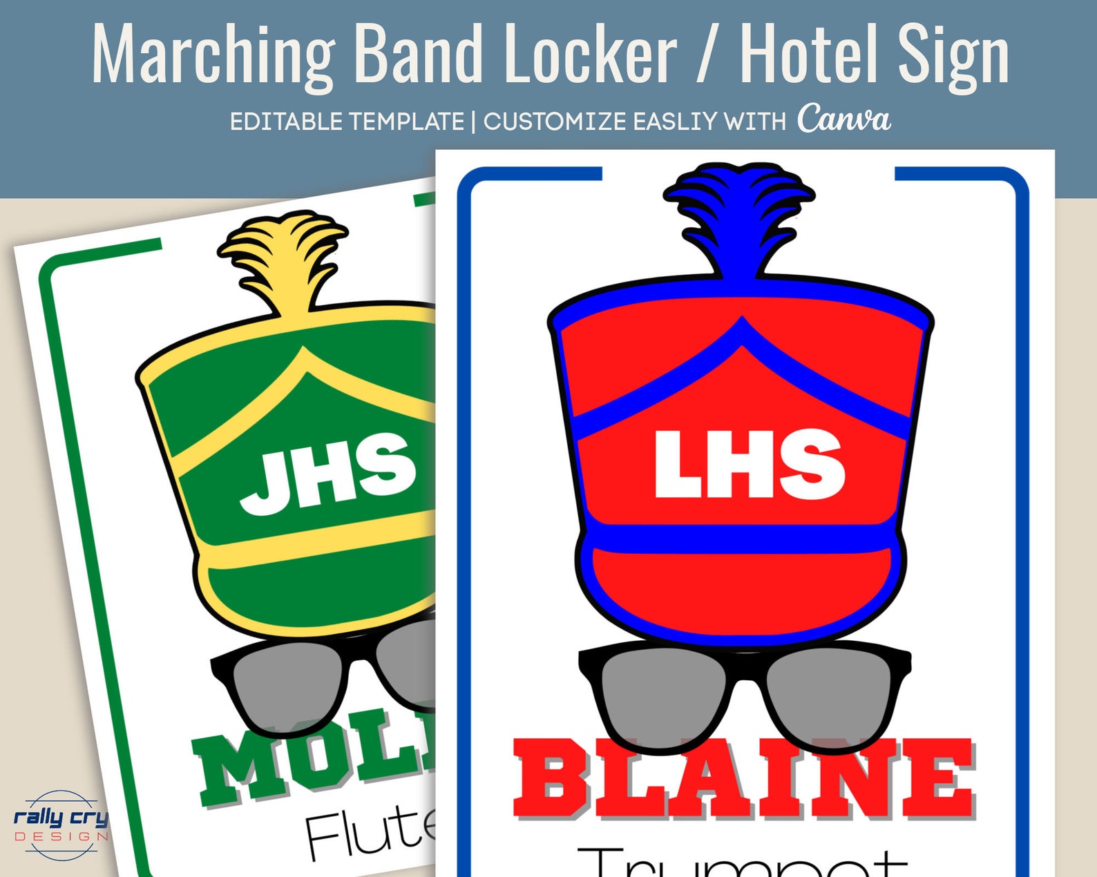 Marching Band Locker Sign, Hotel Door Sign, Locker Room Decoration Name ...