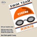 Swim Team Locker Decoration Sign Hotel Door Sign Tag Team - Etsy