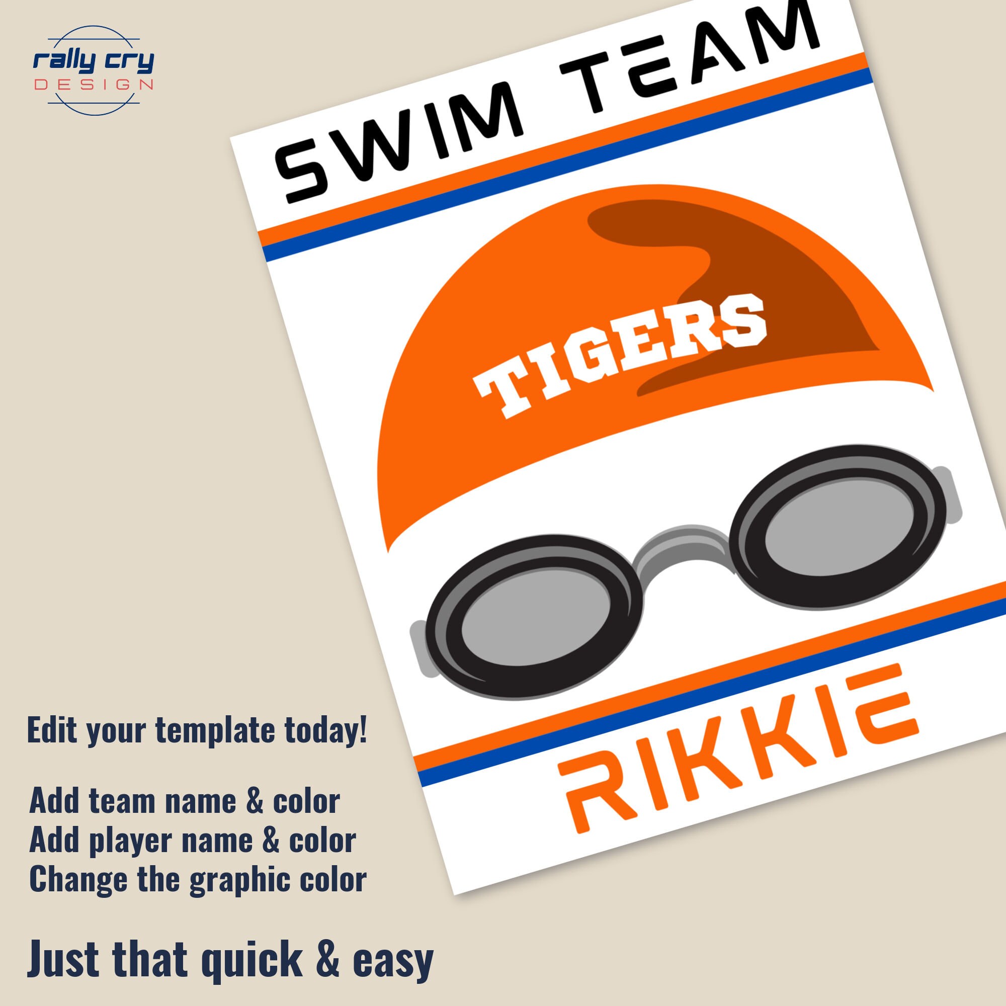 Swim Team Locker Decoration Sign Hotel Door Sign Tag Team - Etsy