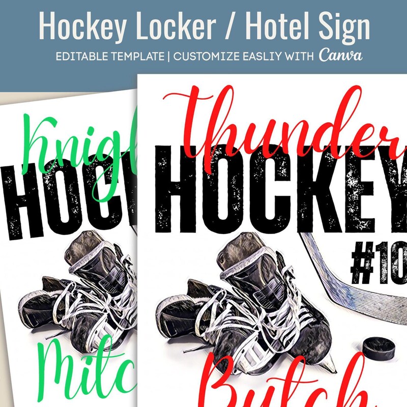 Hockey Locker Room Sign - Etsy Canada