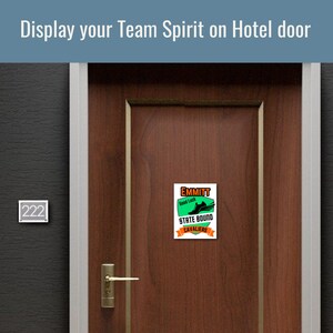 Track & Field Good Luck State Bound Locker Sign Tag, Travel Team Hotel ...