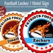 Football Hotel Door Sign, Locker Decoration Name Tag, Football Club ...