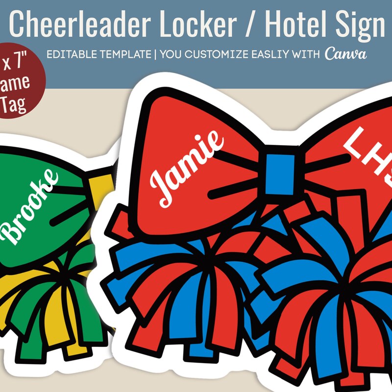 Cheerleader Door Sign - Etsy