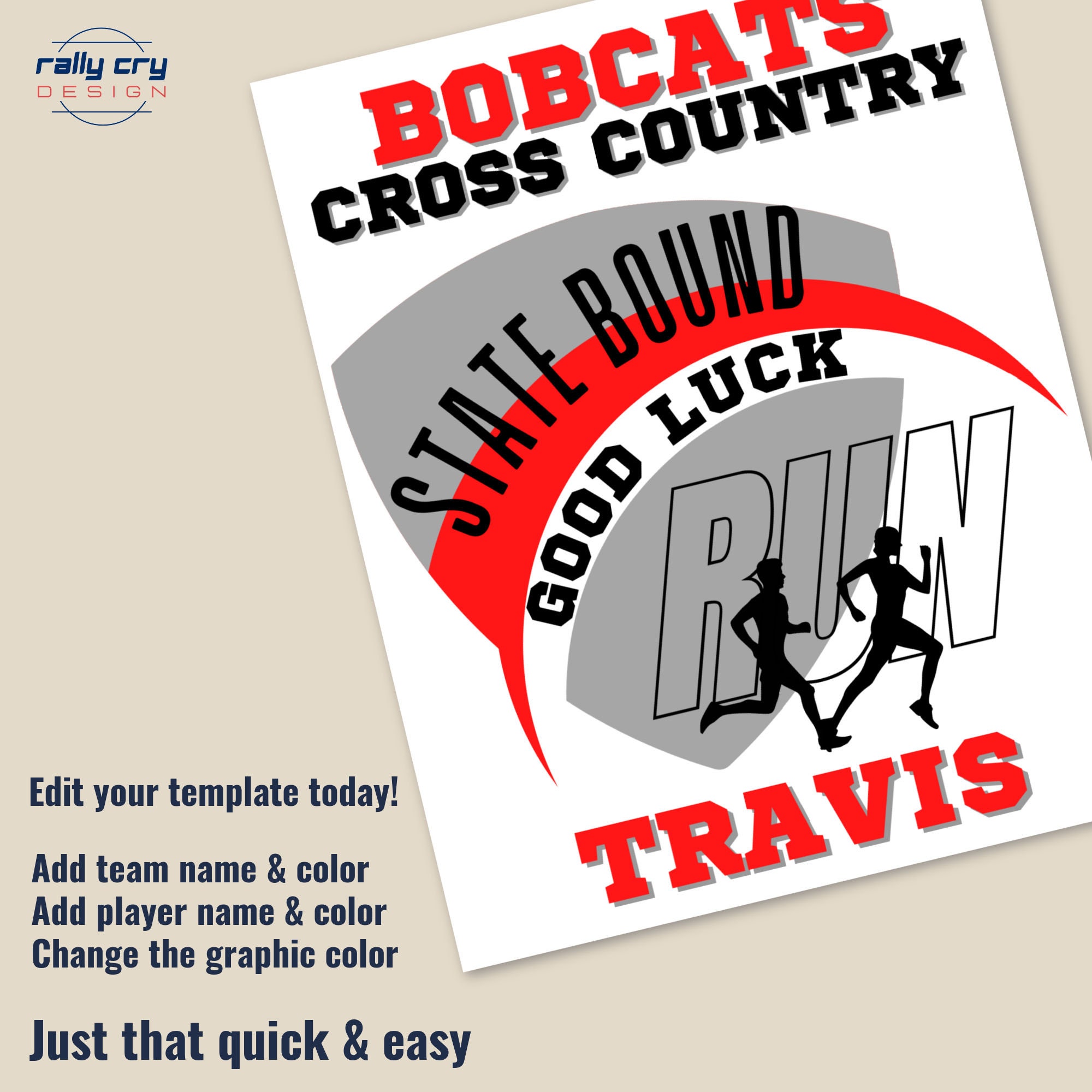 Cross Country Good Luck State Locker Decoration Locker Sign - Etsy