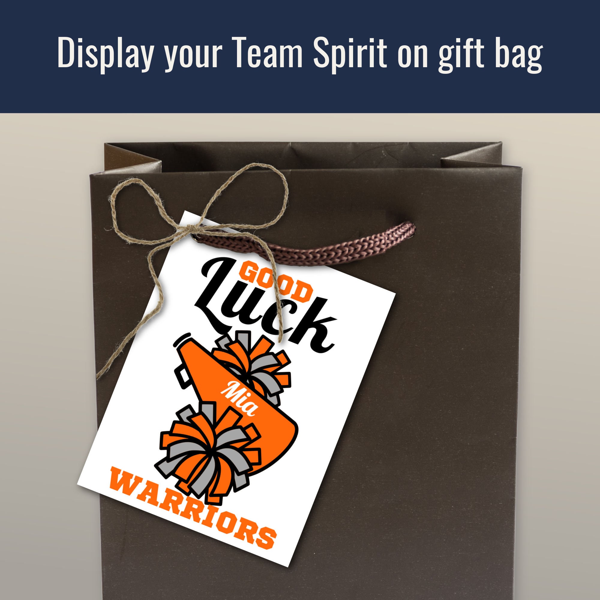 Good Luck Cheer Locker Decoration Sign and Gift Tag Bundle - Etsy