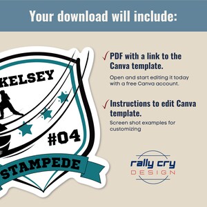 Girls Hockey Hotel Door Sign, Locker Decoration Name Tag, Club Hockey ...