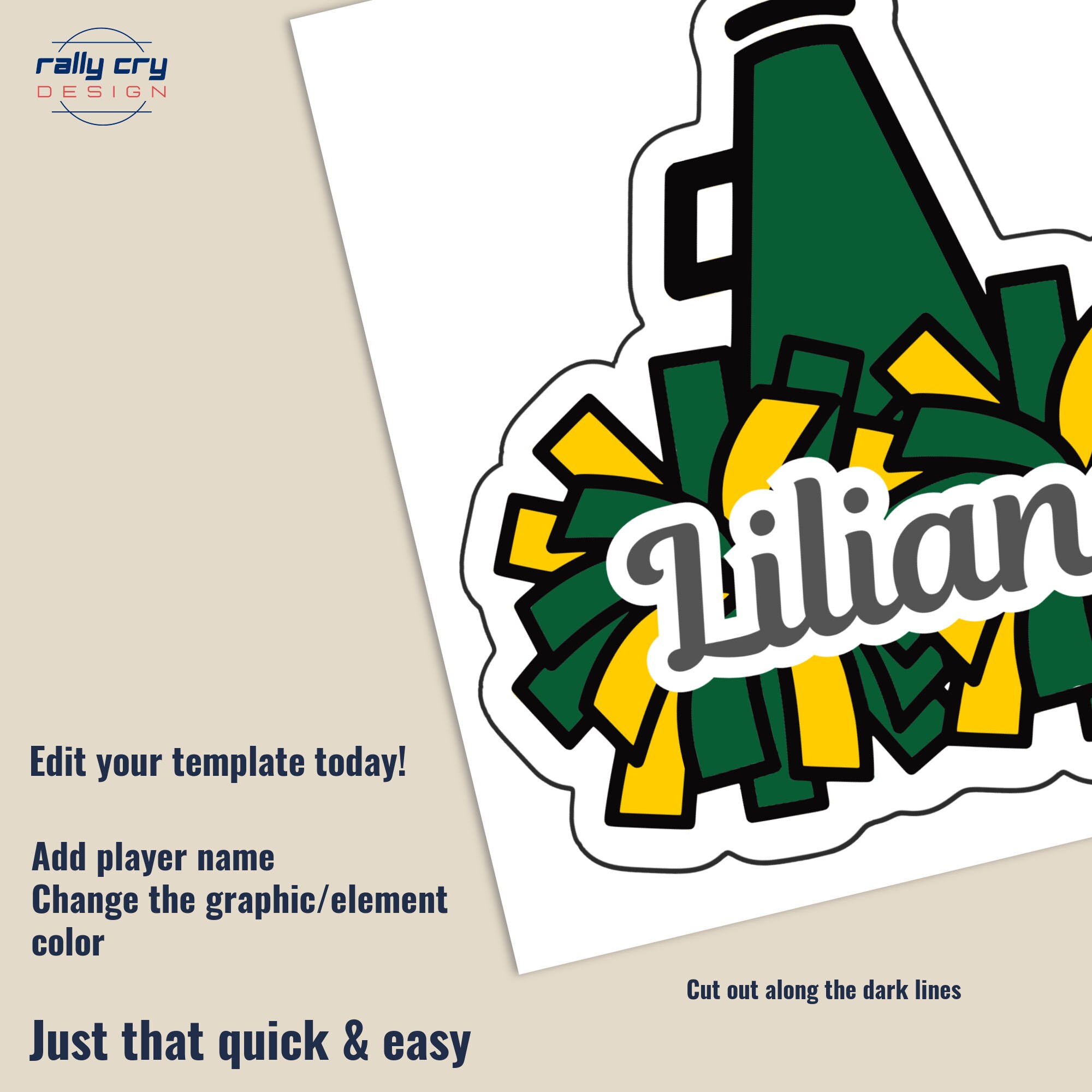 Cheer Locker Decoration Name Tag Cheerleader Name Tag Cheer - Etsy