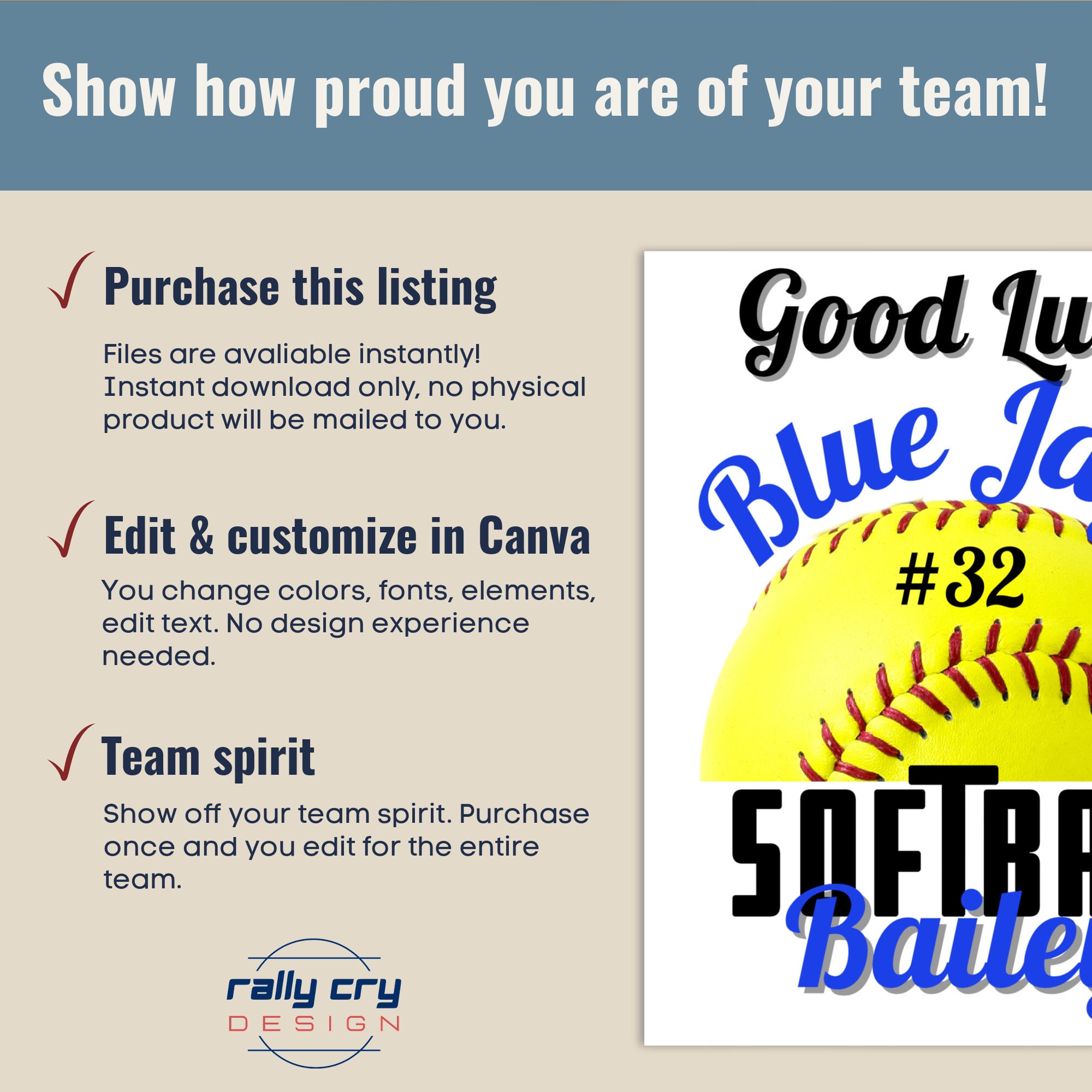 Good Luck Girls Softball Hotel Door Sign Locker Decoration - Etsy