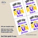 Good Luck Cross Country Name Gift Tag, XC Travel Snack Bag Sign Tag ...