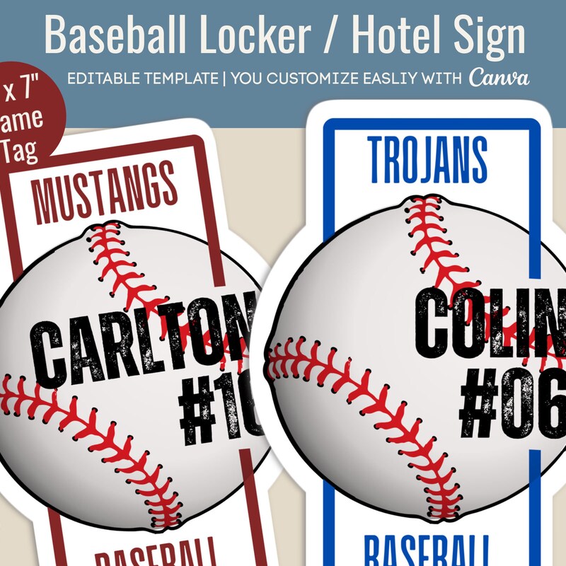 Baseball Door Sign - Etsy