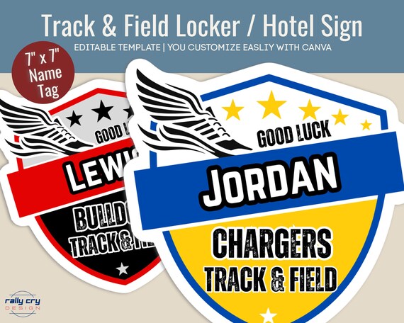 Track Team Locker Decorations