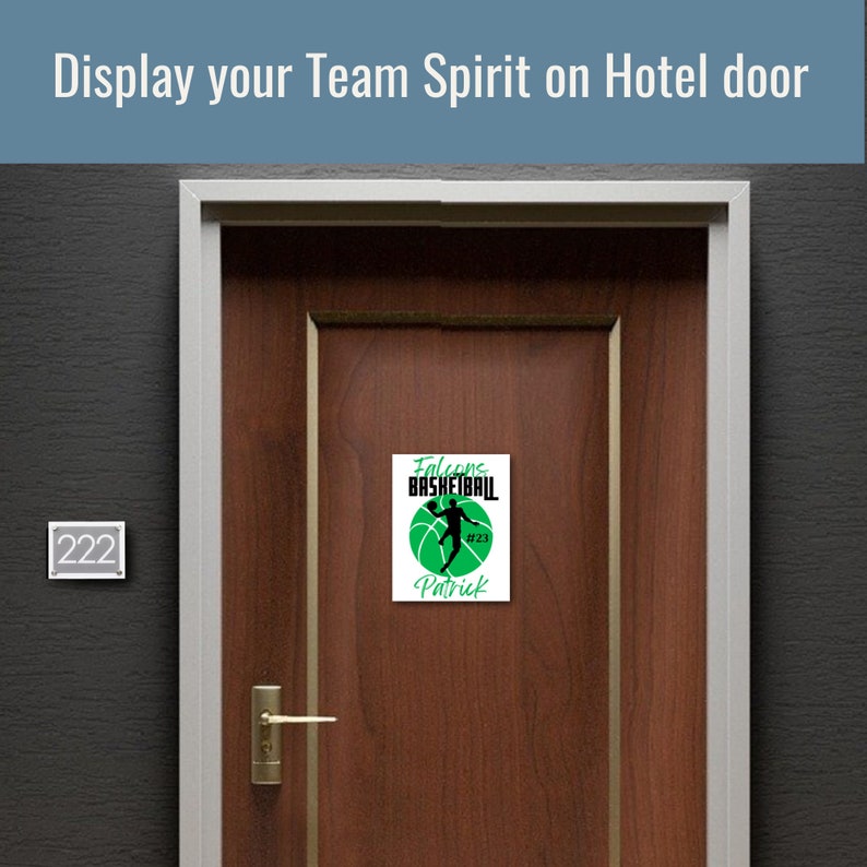 Boys Basketball Hotel Door Sign Pep Rally Team Spirit Poster - Etsy